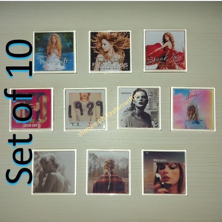Set of 10 Taylor Swift Acrylic Ref Magnet / Deluxe Version Ref Magnets ...