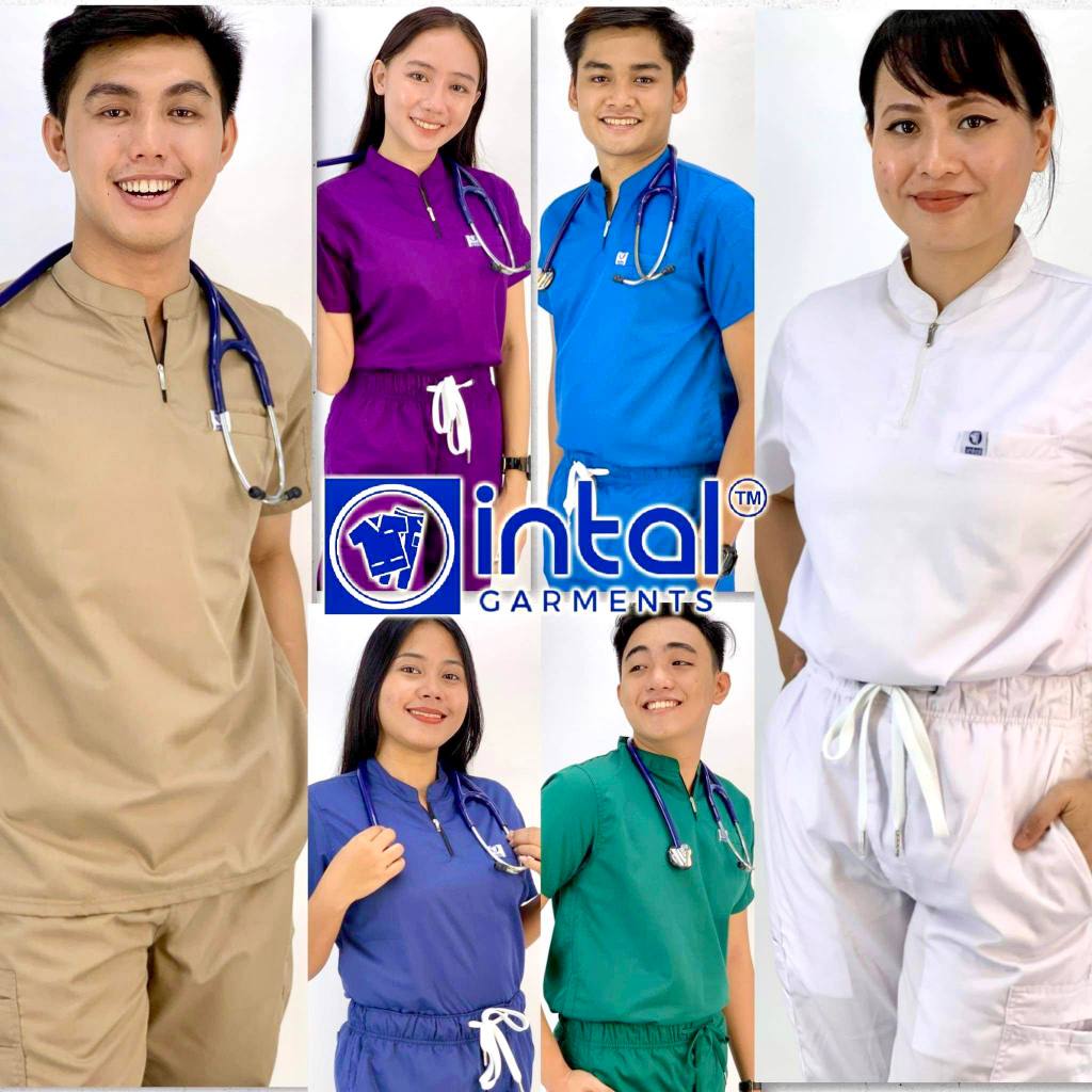 Intal Scrubsuit 028 Elite Mapagmalasakit Zip Up Chino Collar Cargo