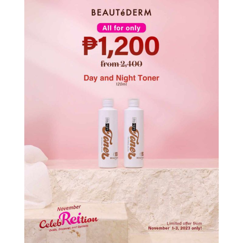 beautederm Nov day and night toner 120ml | Shopee Philippines