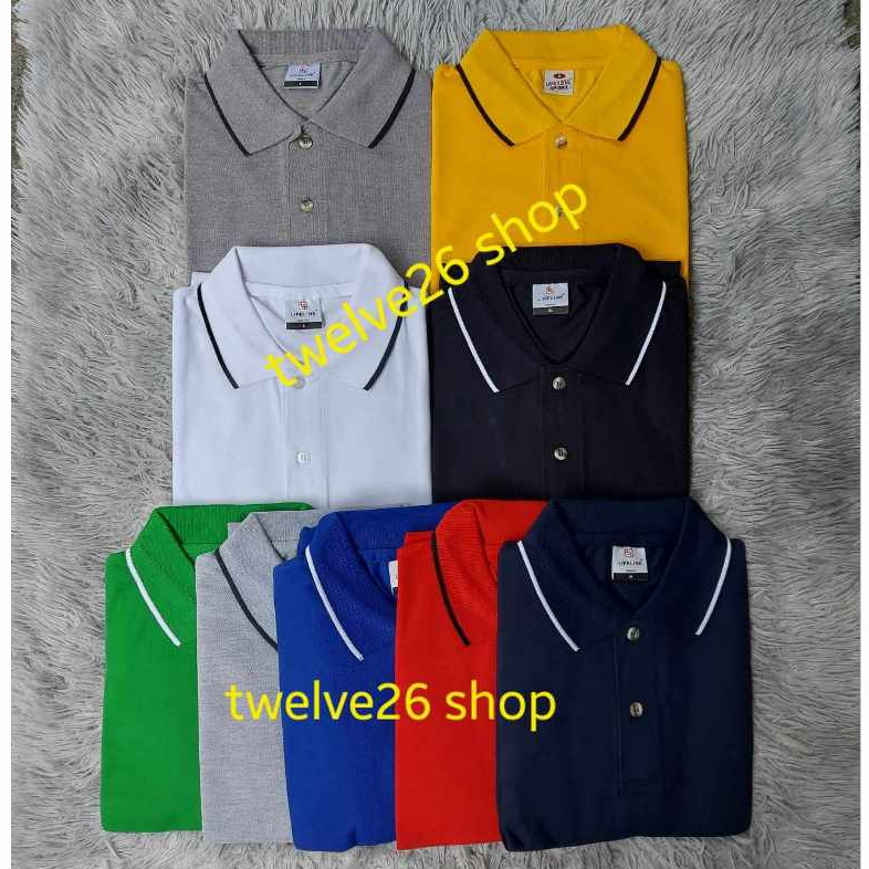 Lifeline Polo Shirt Stripes Lining Line Collar Cuffs Men Unisex ...