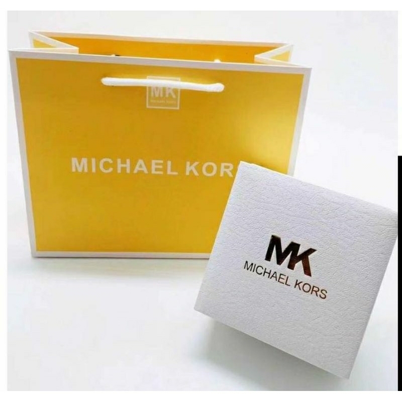 Package FOR Michael kors watch paper bag and MK white box | Shopee ...