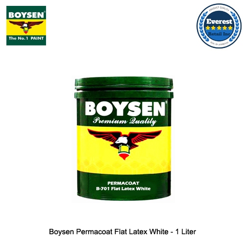 Boysen Permacoat Flat Latex White 1 Liter / 4 Liters | Shopee Philippines