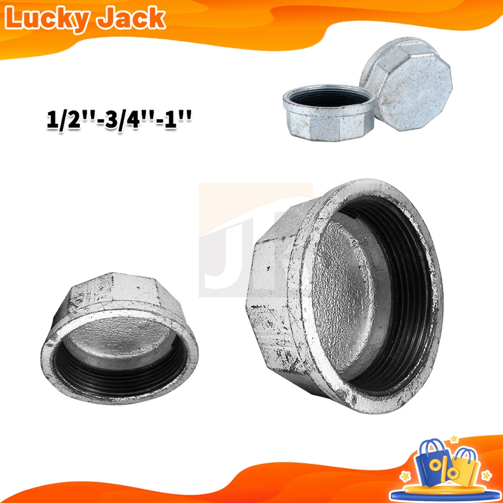 Tube Cap Galvanized Pipe Fittings Suitable For Engineering 1/2" To 1 ...