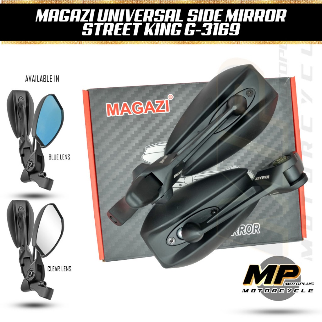 MAGAZI 3169 STREET KING SIDE MIRROR = MOTOPLUS MOTORCYCLE | Shopee ...