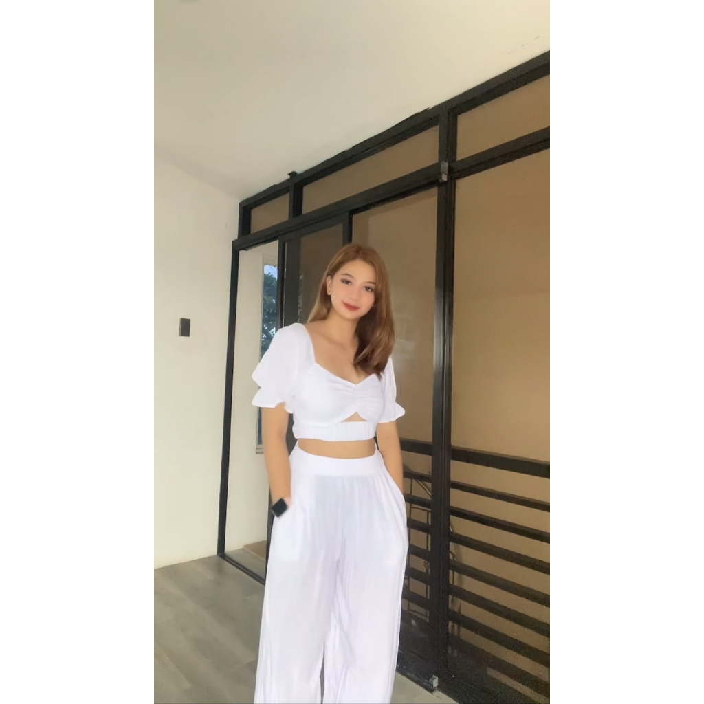 SC White Terno Coordinates Set | Shopee Philippines