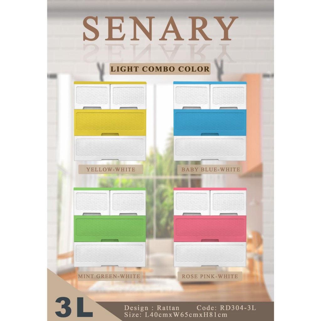 Multi-Layer, Wide Drawer Clothes Cabinet Storage RATTAN DRAWERS (3 ...