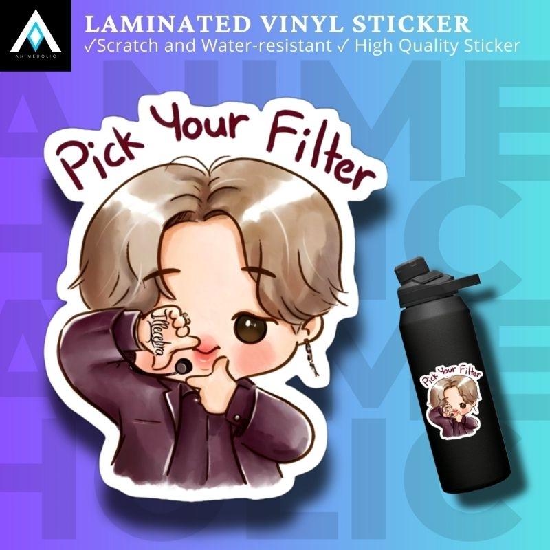 BTS CHIBI CUTE VINYL LAMINATED STICKERS |~ ANIMEHOLIC | Shopee Philippines