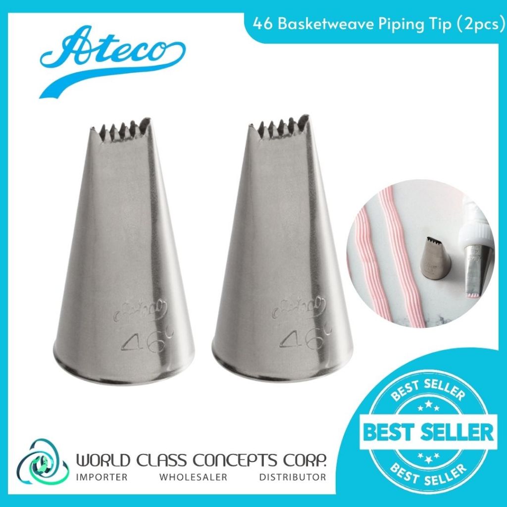 Ateco 46 Basketweave Piping Tip Stainless Steel ( Set of 2 ) | Shopee ...