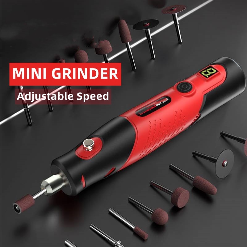 12V Electric Grinder Pen Mini Drill Grinding Set Milling Polishing ...