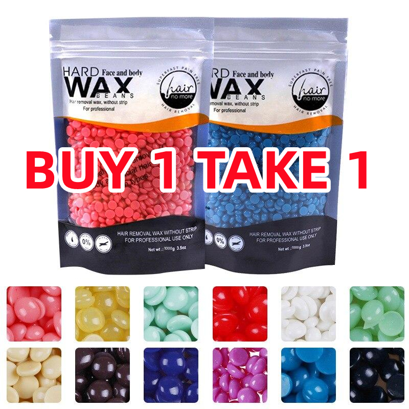 【BUY 1 TAKE 1】100g Hard Wax Beans Pebble Wax Body Hair Removal | Shopee Philippines