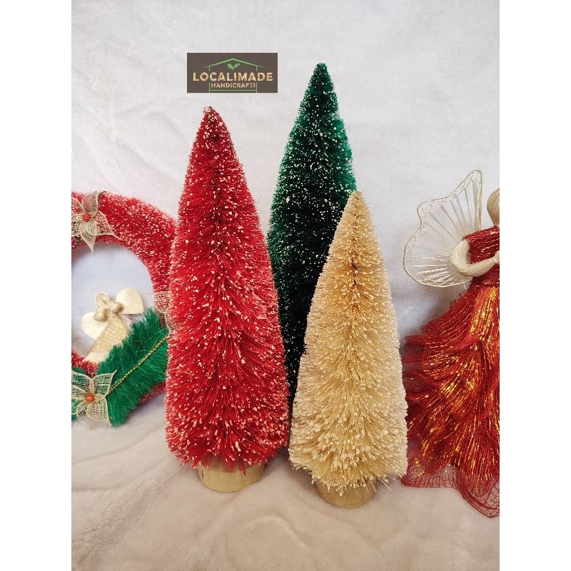Native Abaca Christmas Tree with Snow (SOLD PER PC) | Shopee Philippines