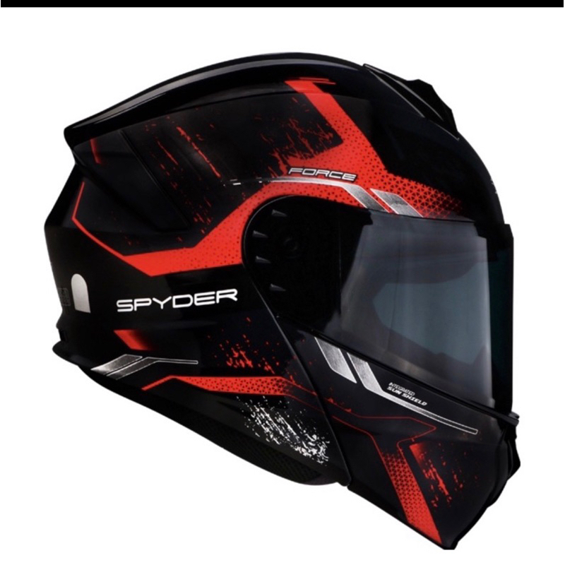 Spyder Full Face Modular Motorcycle Helmet Force Model (Free Clear ...
