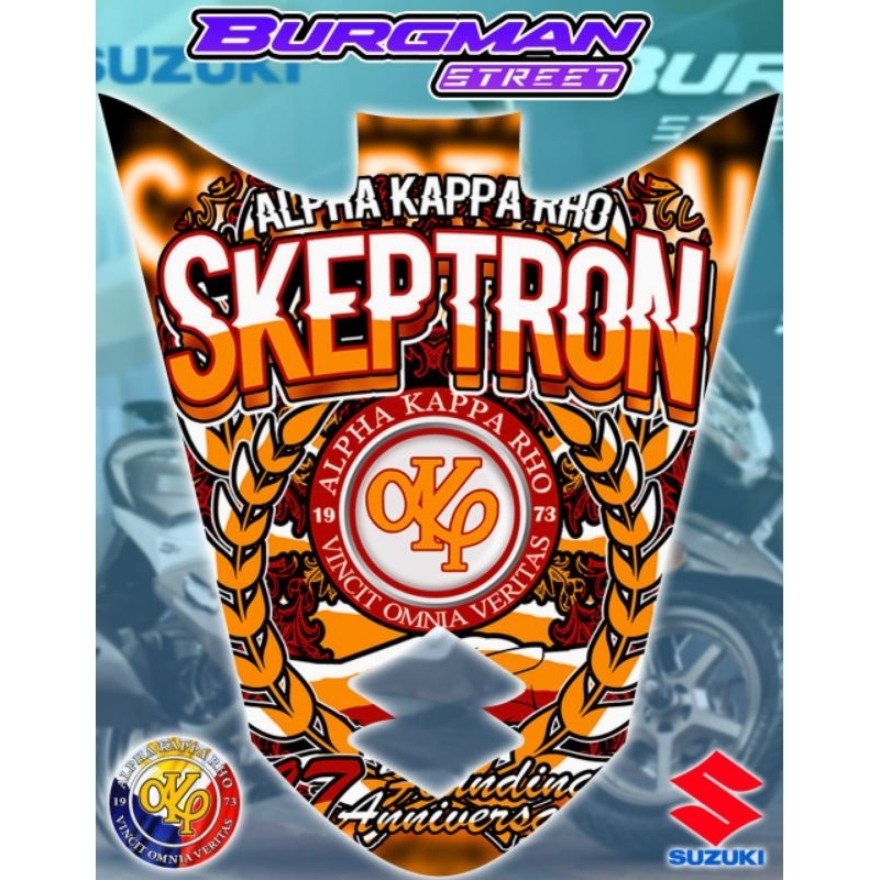 AKP front sticker for Suzuki Burgman Street 125 Quality Sticker ...