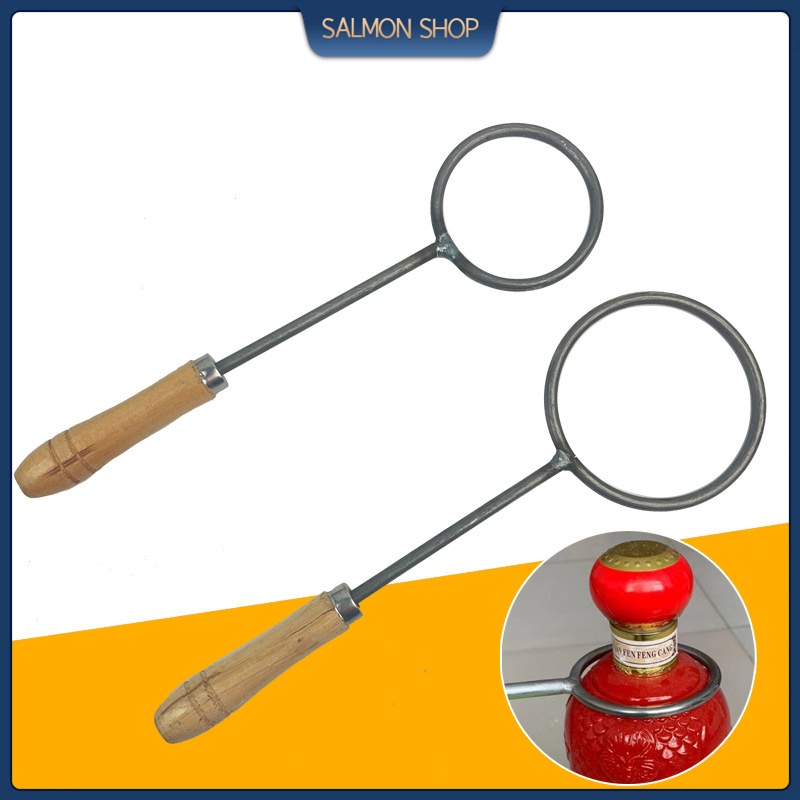 2Pcs/set 6.5cm/8.5cm Scalding Bottle Iron Ring Wine Bottle Cutting Ring ...
