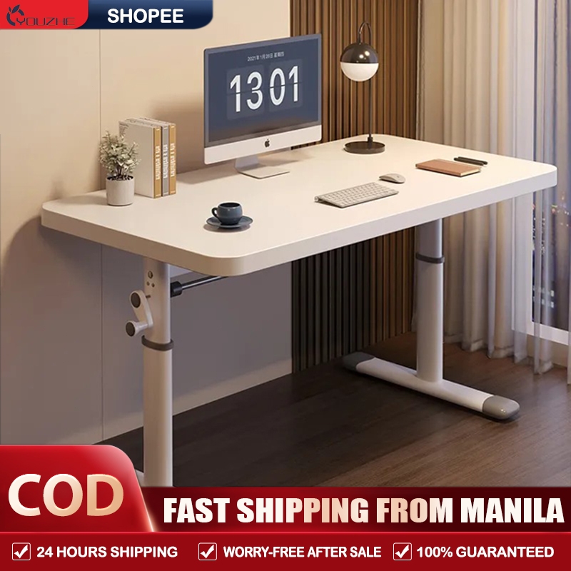 63-90CM Adjustable Table Manual Lifting Table Computer Desk Desktop ...