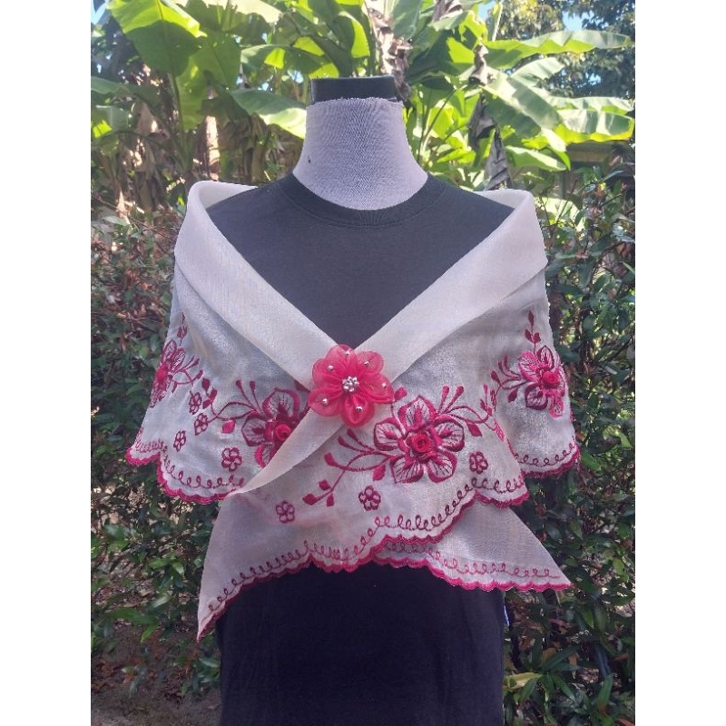 ALAMPAY FILIPINIANA FLOWER DESIGN KANG KANG( EMBROIDERED WITH FREE ...