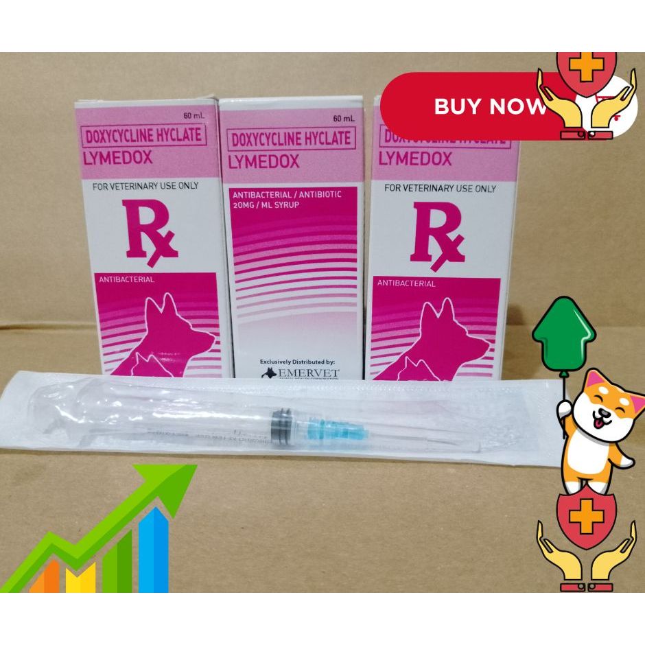 Lymedox (Doxycycline Hyclate) 60ml with FREE SYRINGE | Shopee Philippines