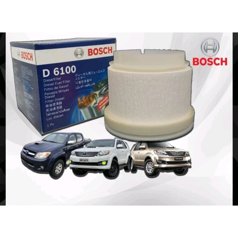BOSCH FUEL FILTER D 6100 FC 193 fortuner ,innova ,hilux ,montero ...