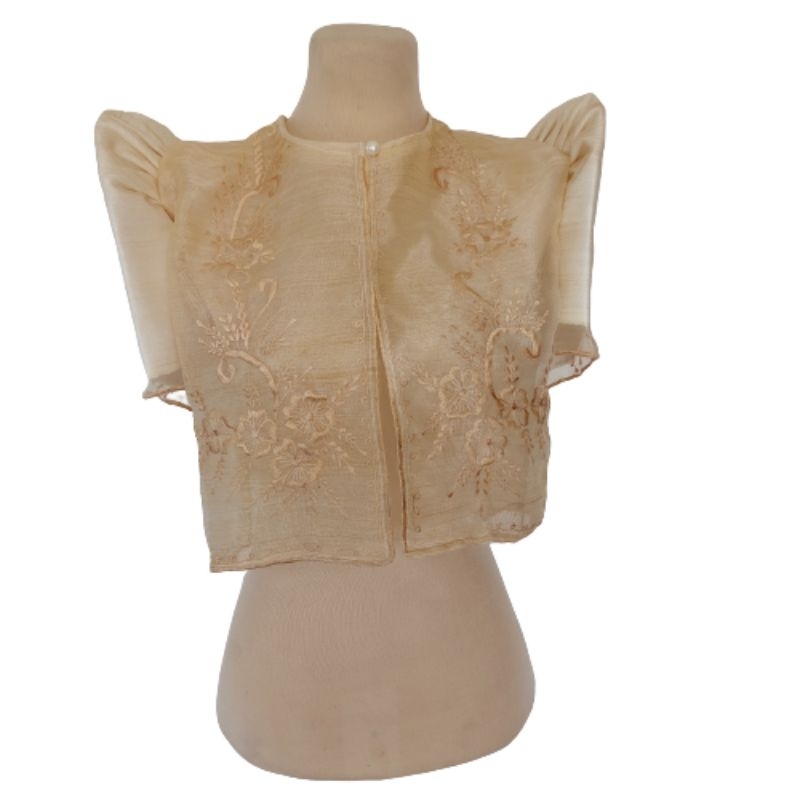 modern Filipiniana Bolero long black embroidery | Shopee Philippines