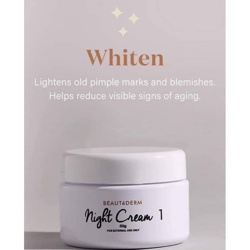 Beautederm Night Cream 1 50g BUY 1 TAKE 1 | Shopee Philippines