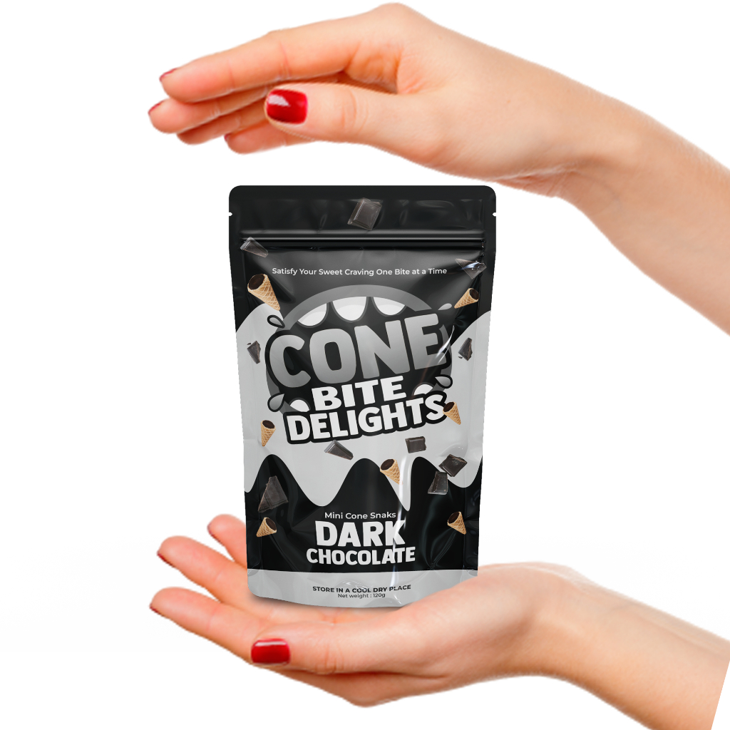 Cornetto cone tip choco filled bite-size snacks and dessert (DARK ...