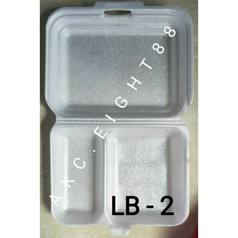 50 pcs - Lunch Box 2 (LB 2, LB-2) - Food Styro Box, Disposable Food ...