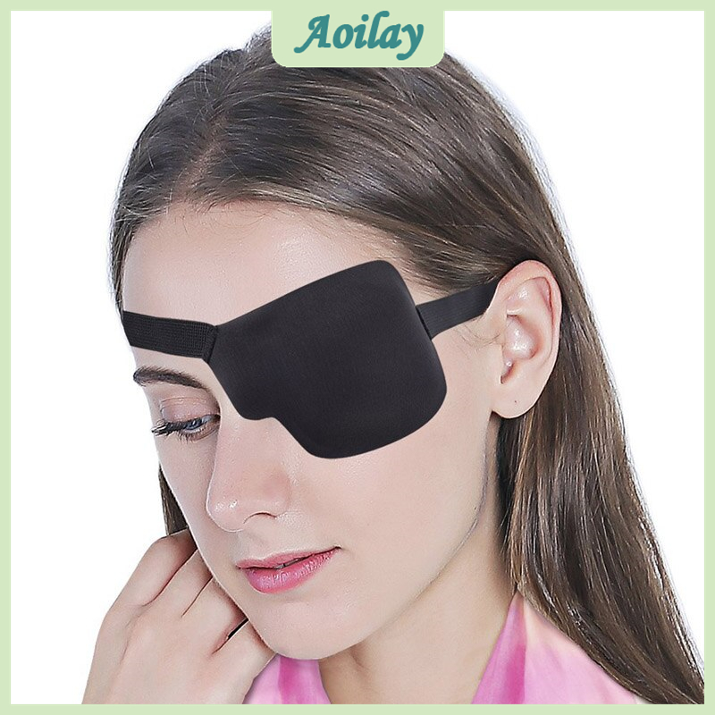 Black Single Eye Patch Amblyopia Correction Eye Mask Concave Eye Patch ...