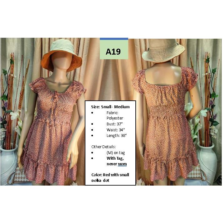 Boutique dress Red Midi Preloved| Thrifted| Ukay | Shopee Philippines