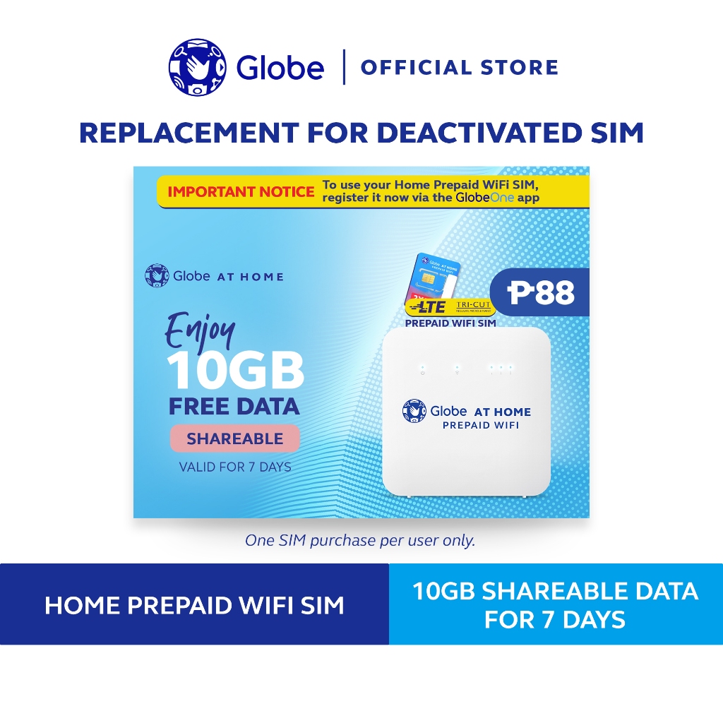 Globe At Home Prepaid WiFi SIM | Shopee Philippines