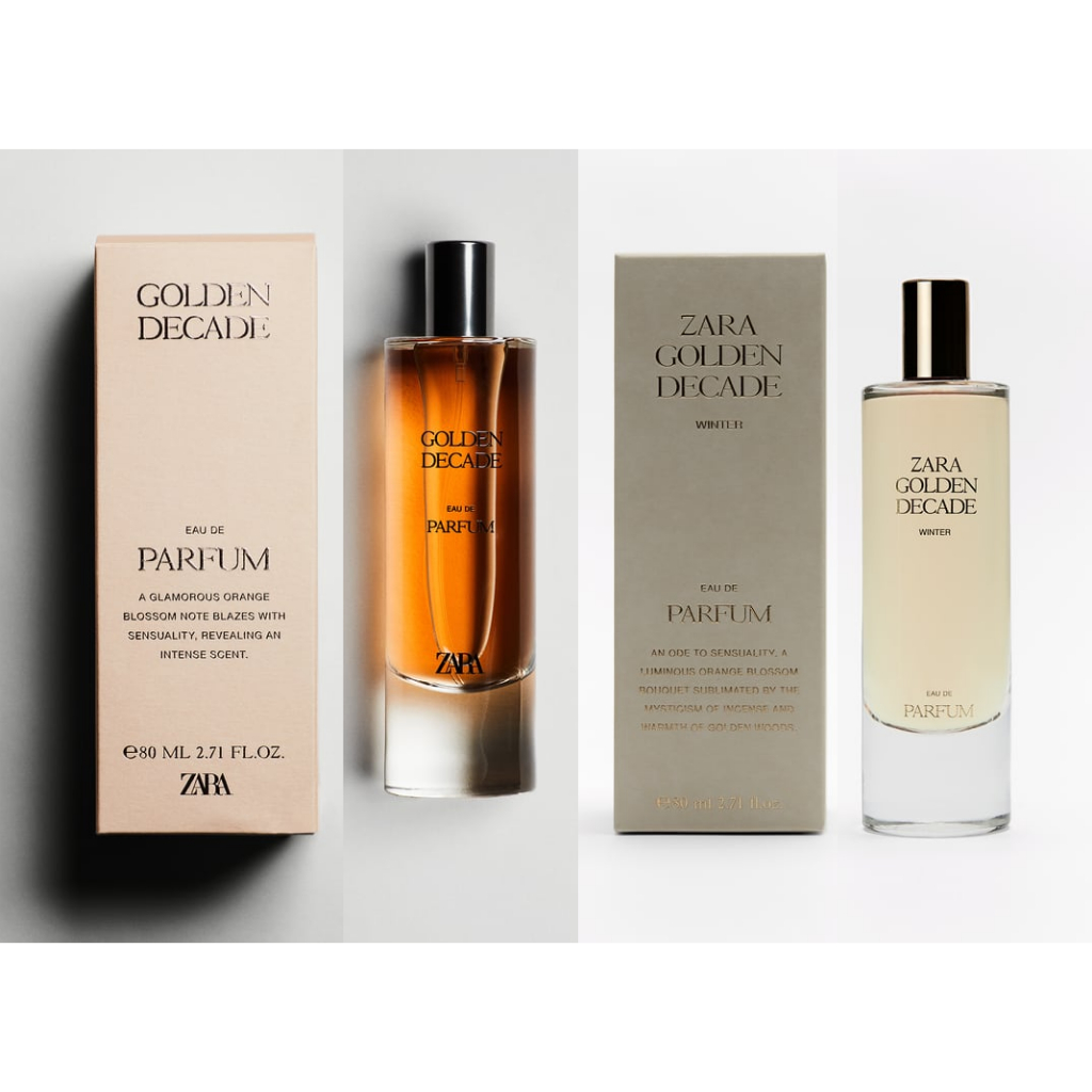 ZARA GOLDEN DECADE / WINTER / FLORAL / SWEET / ELIXIR 30 / SUMMER 80 ML ...