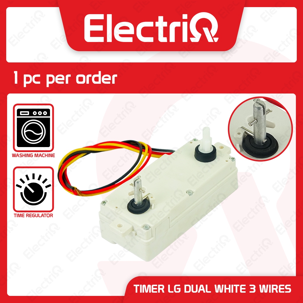 Electriq Timer LG Dual White 3 Wires Washing Machine Spare Parts Only ...