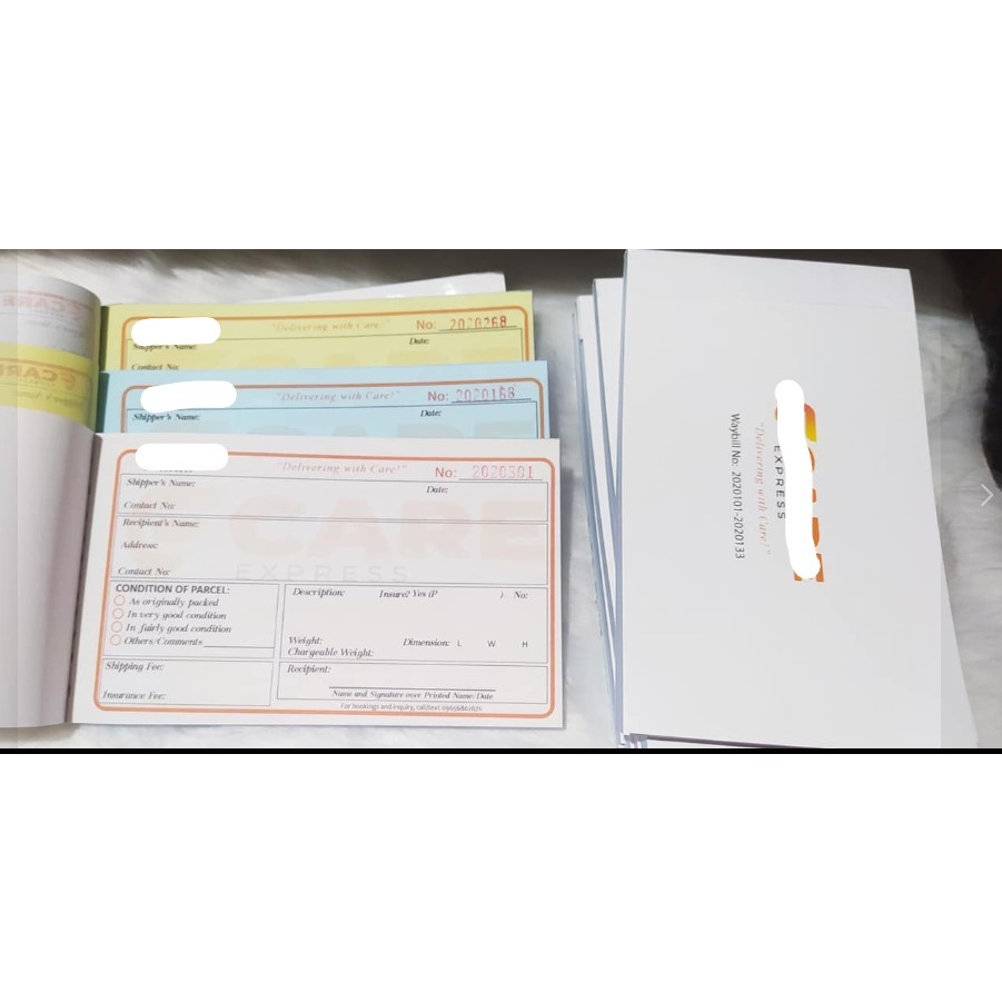 CUSTOMIZED CARBONLESS ACKNOWLEDGEMENT/ORDER SLIP/ DELIVERY RECEIPT 1/4 ...