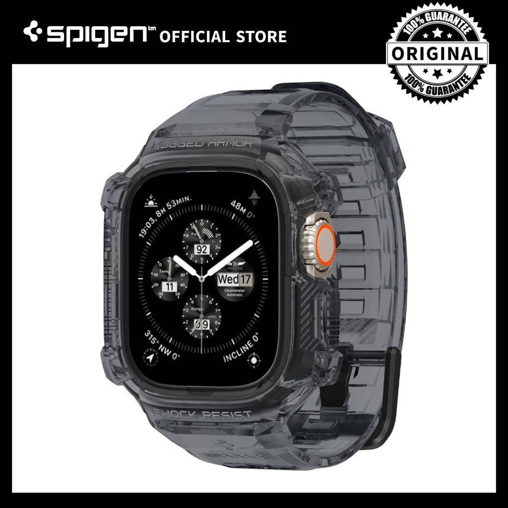 Spigen Apple Watch Ultra 2/1 (49mm) Case Rugged Armor Pro Space Crystal ...