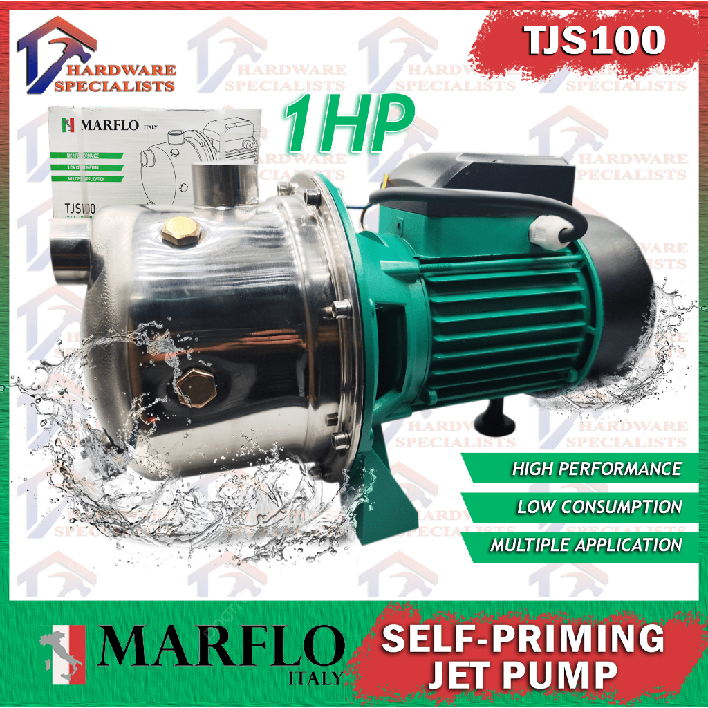 Marflo Self-Priming Water Jet Pump 1HP TJS100 Original Authentic ...