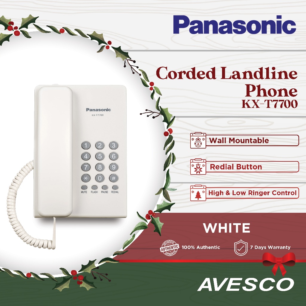 Panasonic KX-T7700 Corded Landline Telephone Single Line | Shopee ...