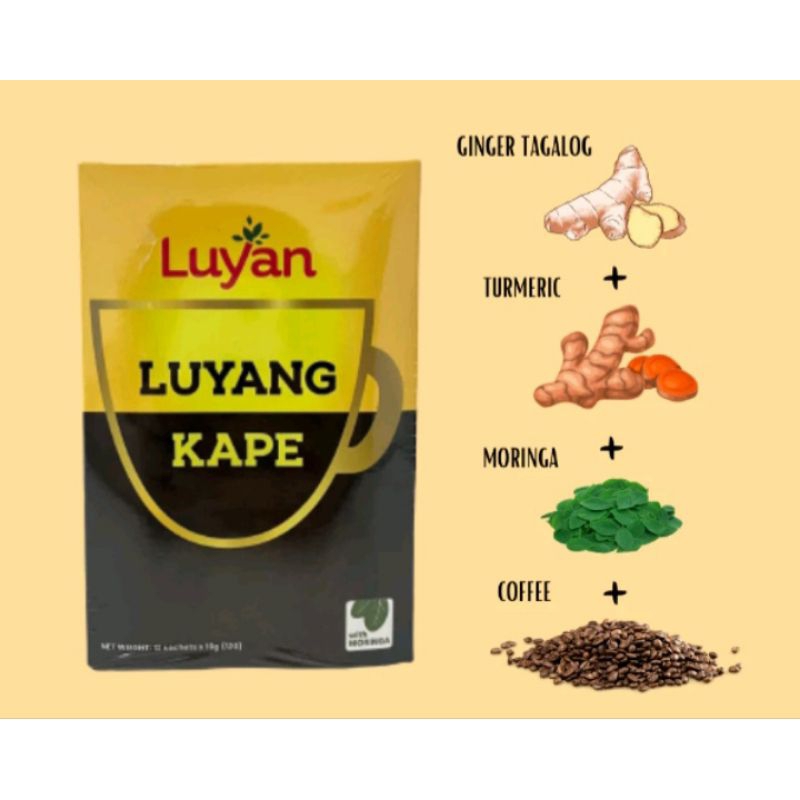 LUYANG KAPE HERBAL COFFEE MIX (12 sachet x 10grams) | Shopee Philippines