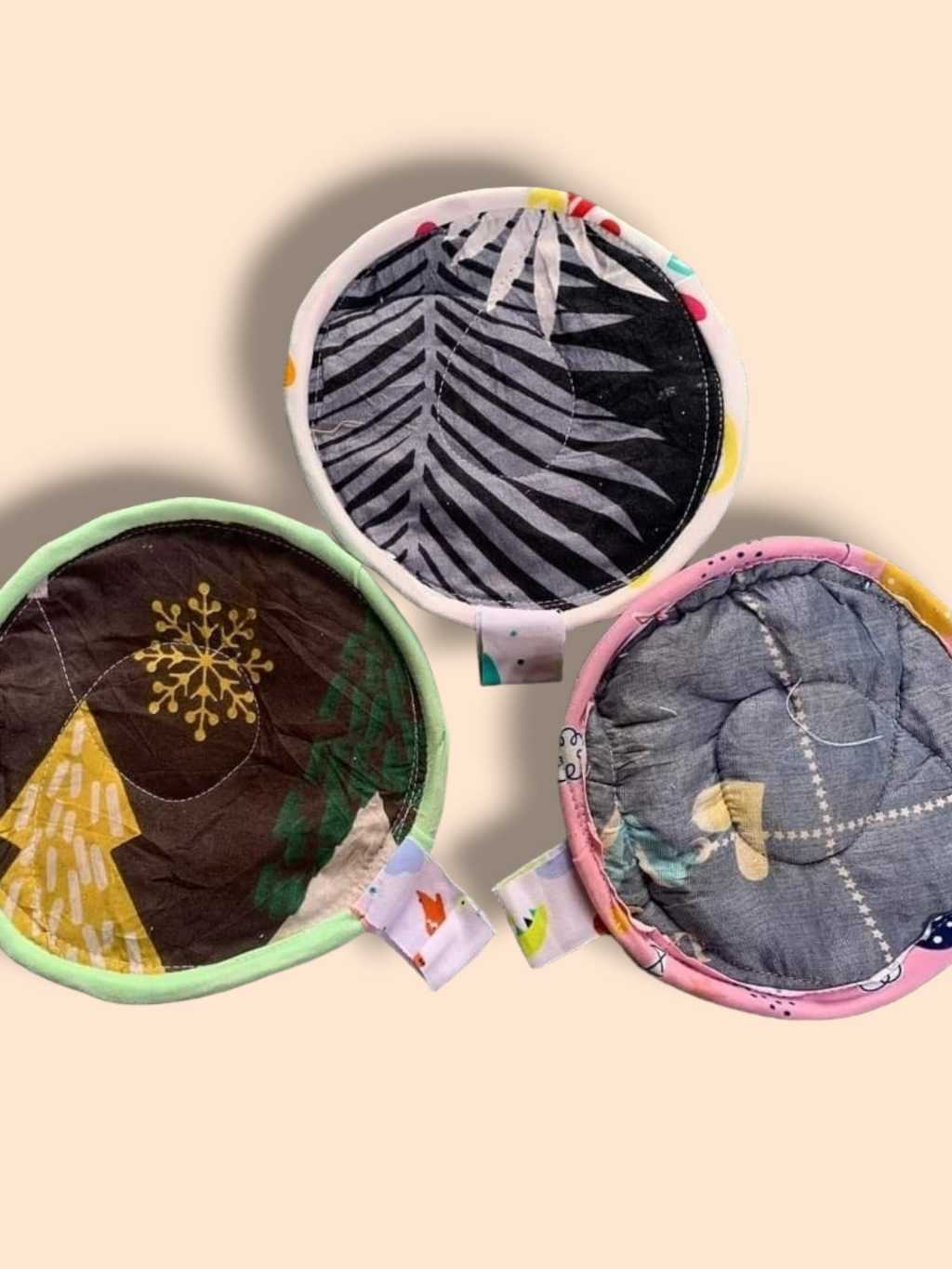 5pcs Pot Holder | Basahan Bilog with Hanging Loop | Multipurpose ...