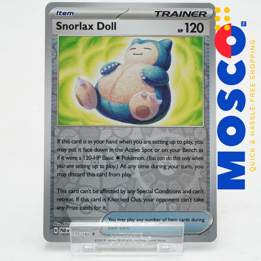 Snorlax Doll - 175/182 - Uncommon | Paradox Rift | Item Cards Pokemon ...