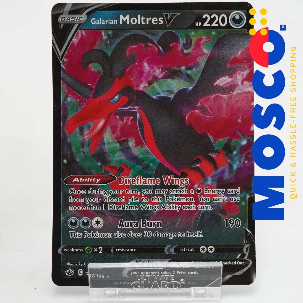 Galarian Moltres V - 097/198 - Ultra Rare Sword & Shield: Chilling ...