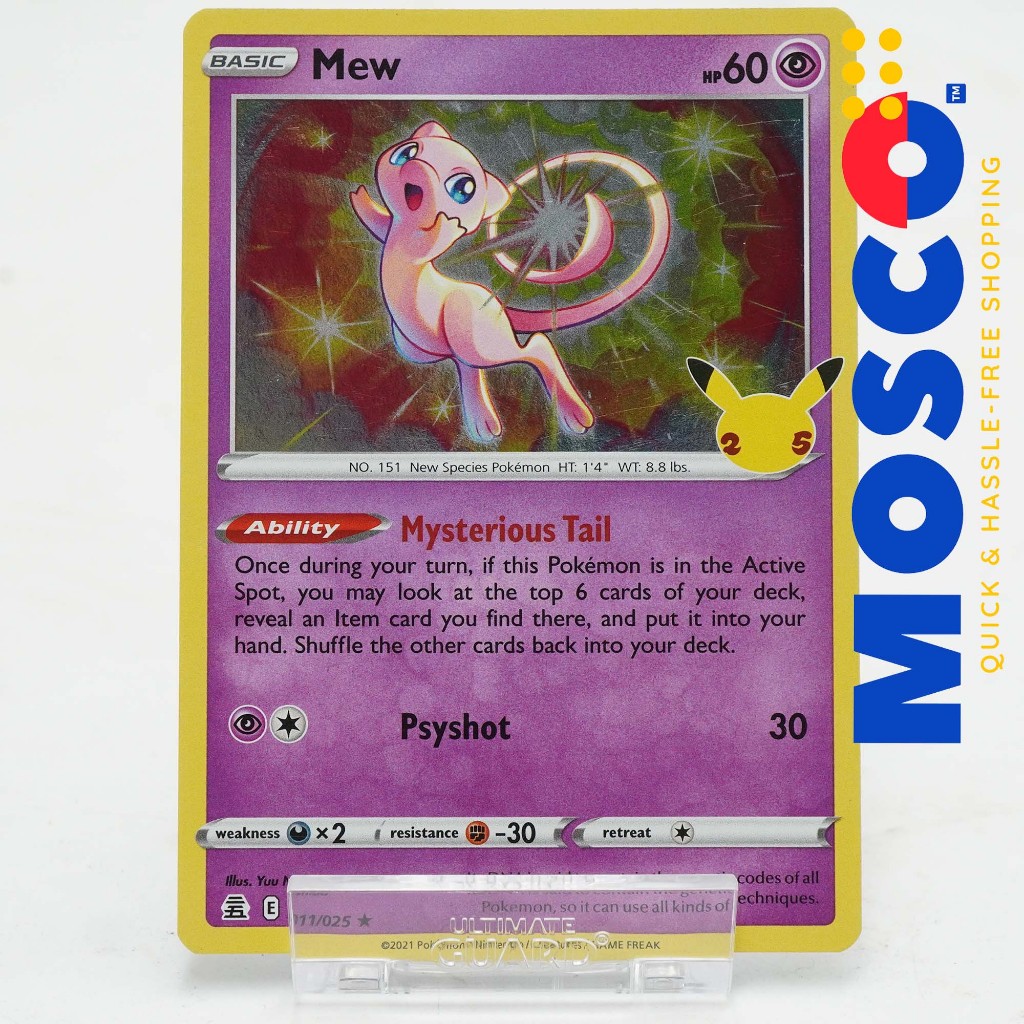Mew - 11/25 - Holo Rare Celebrations | Pokemon TCG | Shopee Philippines