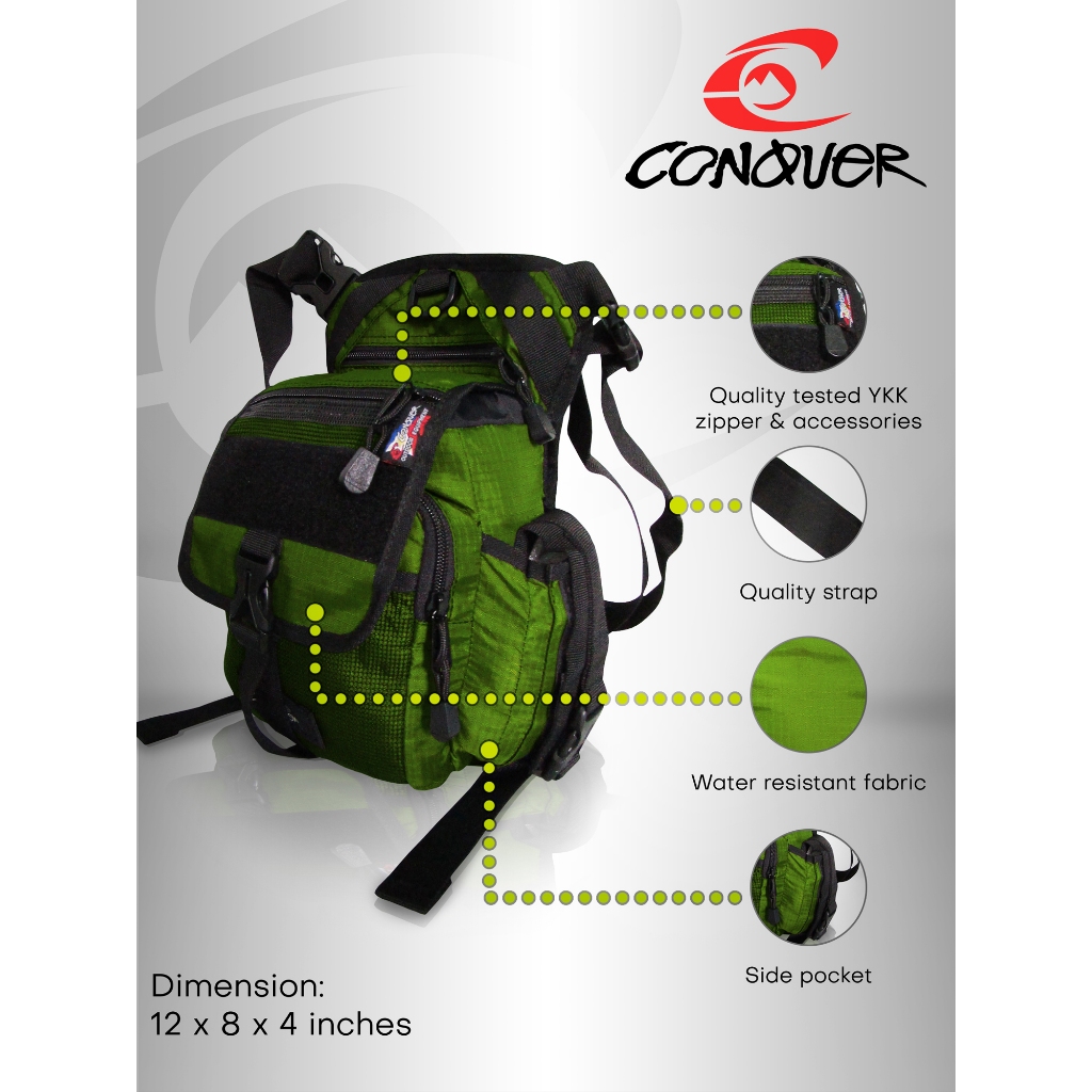 Conquer Drop leg bag II | Shopee Philippines