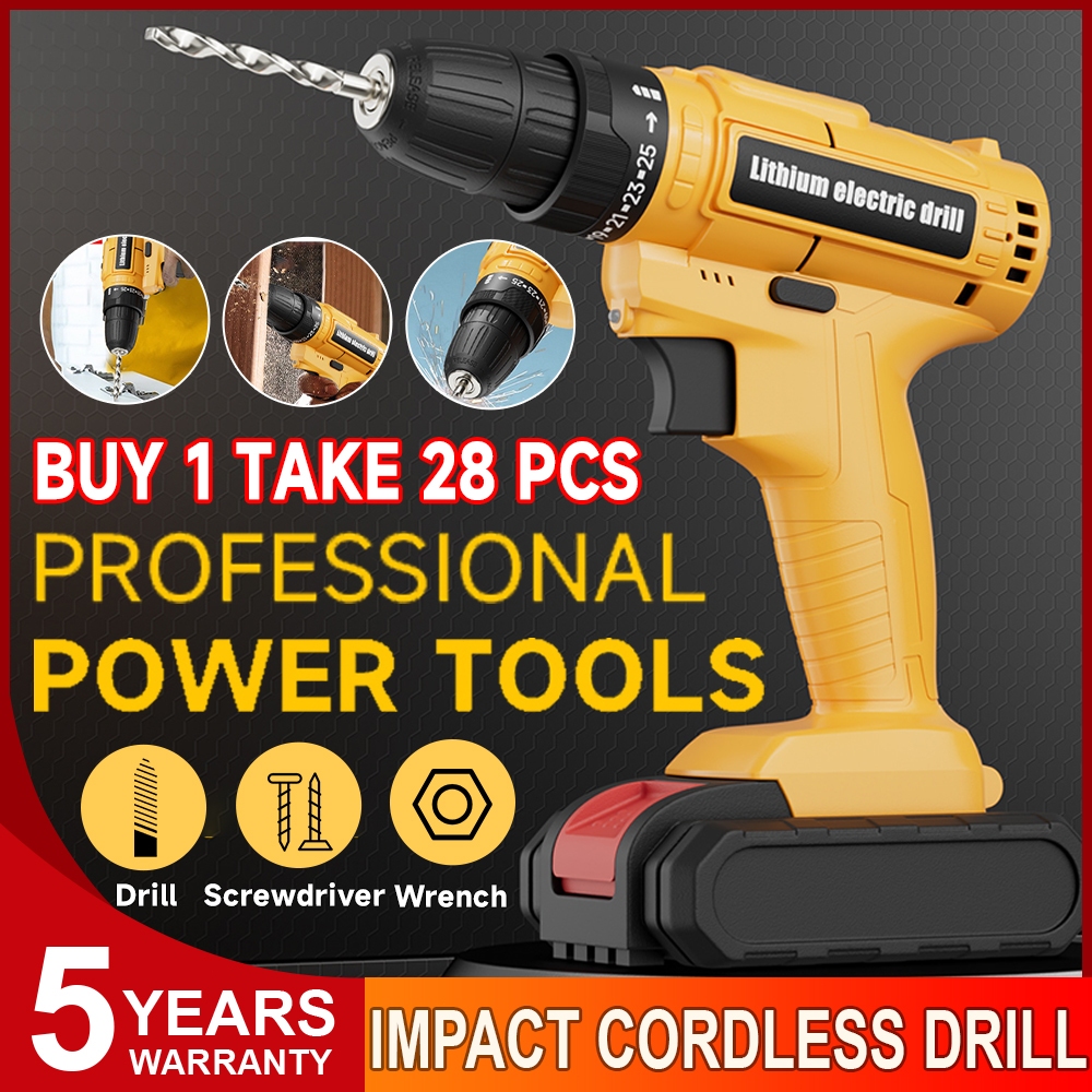 Eone Powerful Impact Cordless Drill Brushless Power Tools Portable ...