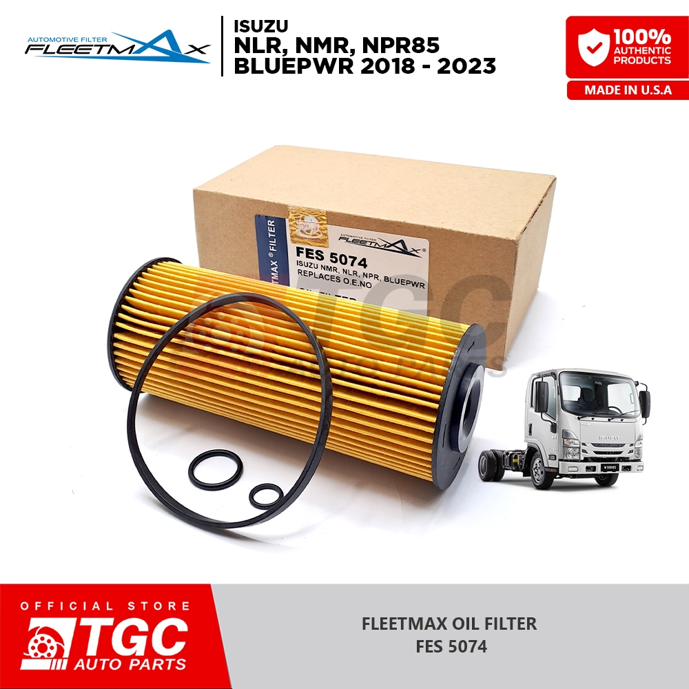Fleetmax Oil Filter for ISUZU NLR, NMR, NPR85 BLUEPWR 2018 - 2023 FES ...