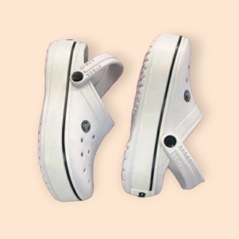 8220 CLOSS SEMI HIGH HELD CLOG SLIPPERS FOR WOMEN (add 1 size) | Shopee ...