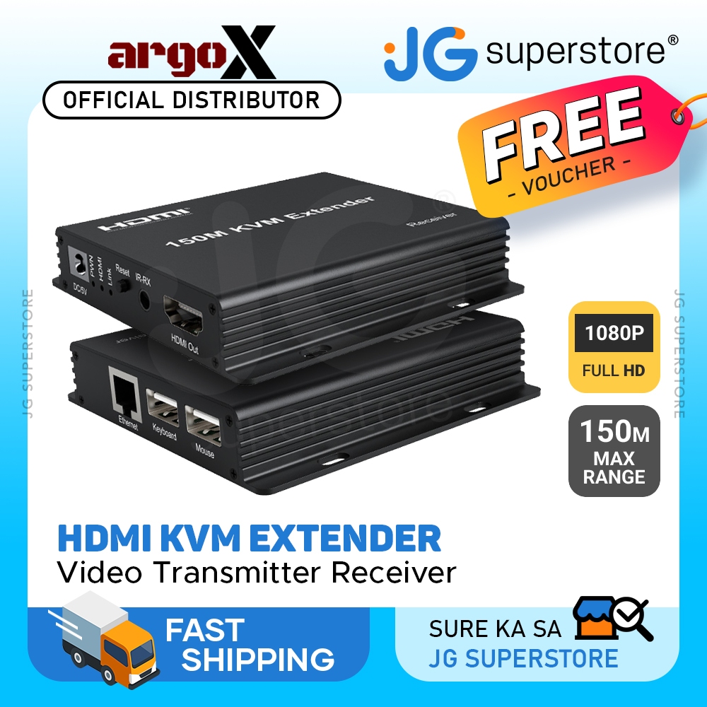 ArgoX 1080p HDMI KVM Extender Full HD Video Transmitter Receiver 150m ...