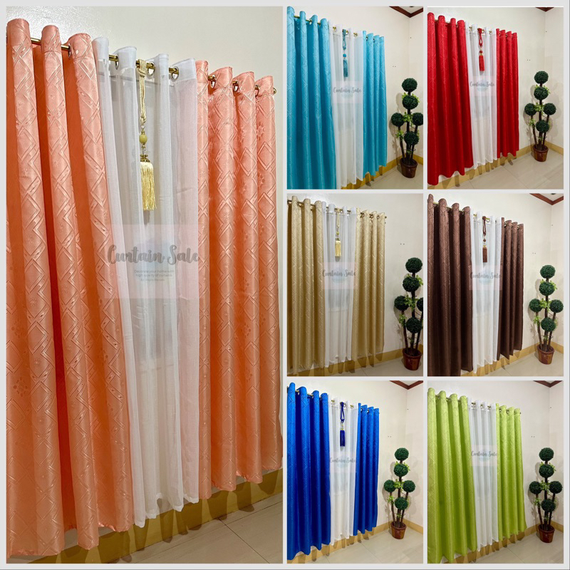 SOLEDAD Curtain 5ft/6ft/7ft (sold per pc) | Shopee Philippines