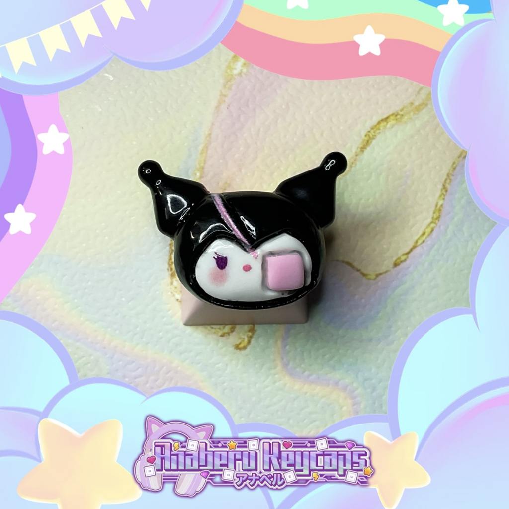 Sanrio Kuromi Pink Keycaps | Shopee Philippines