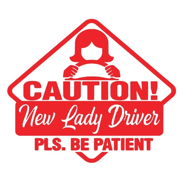 NEW LADY DRIVER CAR Vinyl Sticker | Shopee Philippines