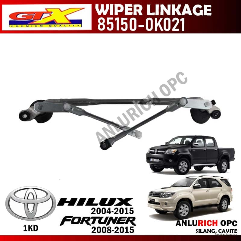 GTX WIPER LINKAGE for TOYOTA HILUX 2004-2015 TOYOTA FORTUNER 2008-2015 ...