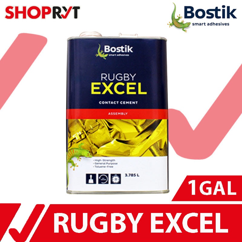 Bostik Rugby excel 4L (Bonding of rubber, leather, rubber foam, metal ...